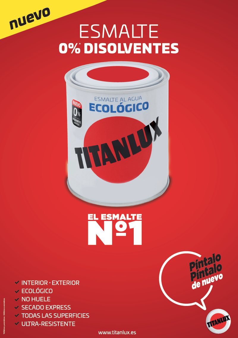 Por eso TITAN quiere aprovechar para lanzar el nuevo Esmalte 0% ...